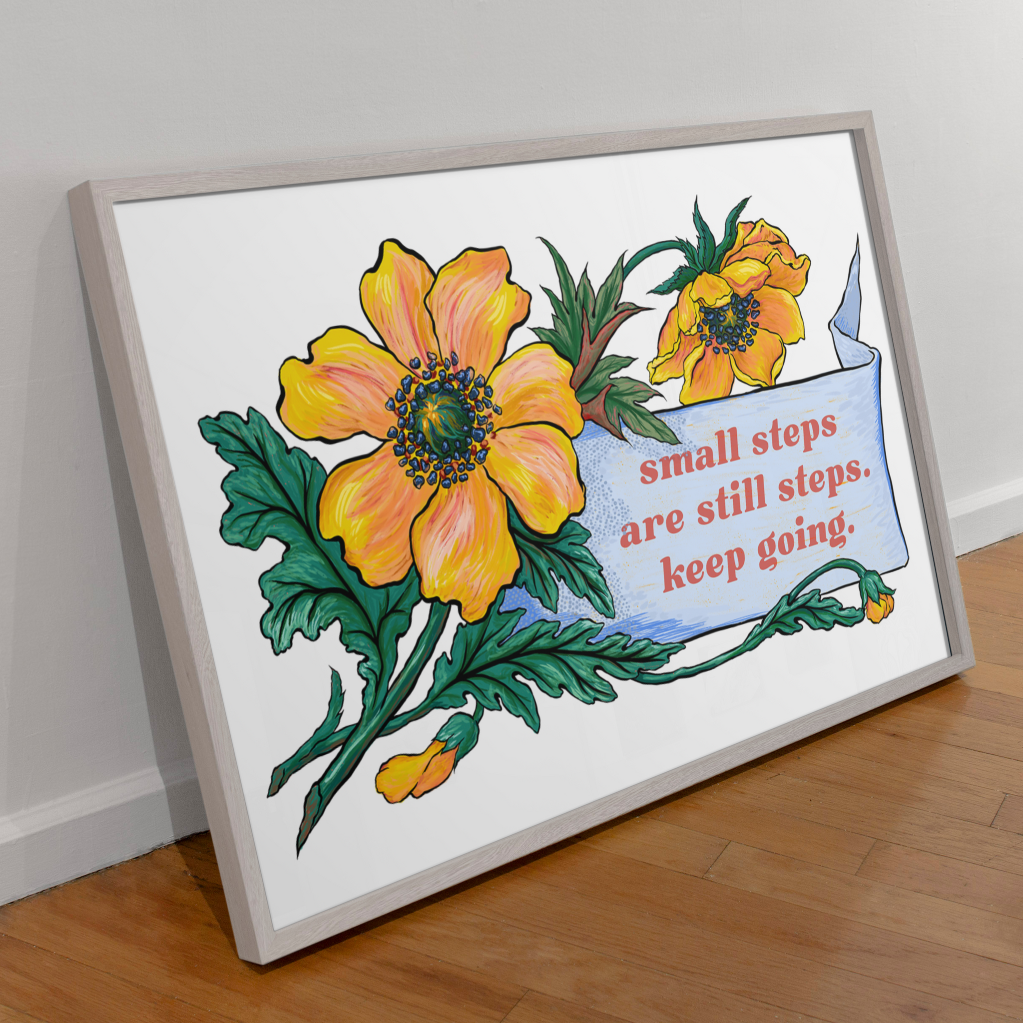 Small Steps Are Still Steps Keep Going: Mental Health Print ...